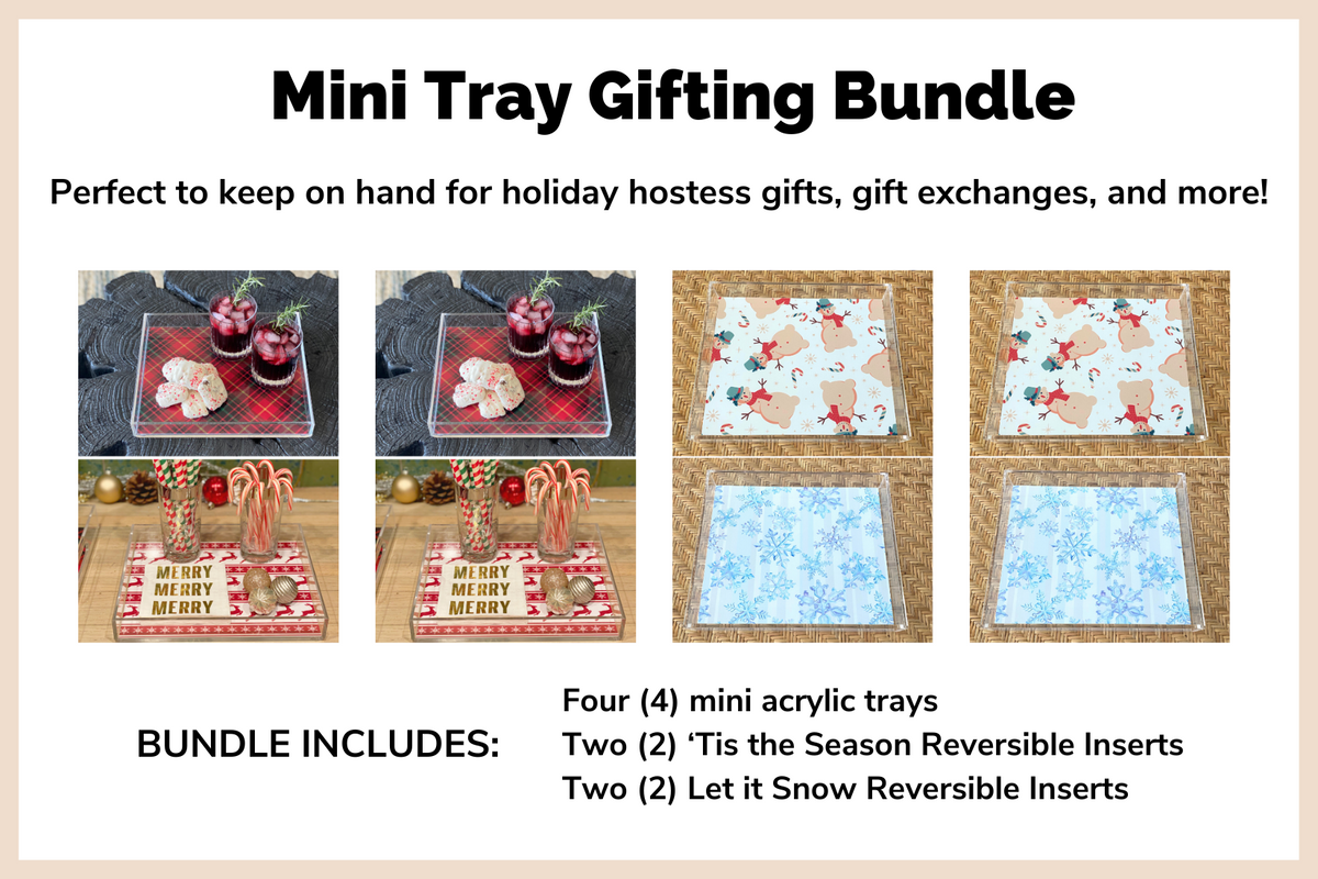 Mini Tray Gift Ready Bundle (4 Mini Trays + 4 Mini Inserts) – Statement ...